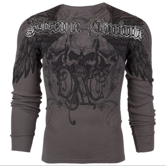 Affliction | Shirts | Xtreme Couture By Affliction Mens Thermal Shirt ...